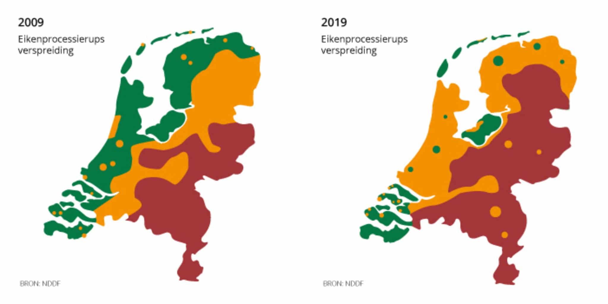 Verspreiding - LIFE-project Eikenprocessierups